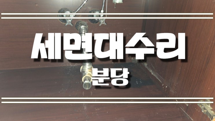 분당 정자동 세면대수리 팝업 트랩 교체 로얄팰리스 후기 : 네이버 블로그