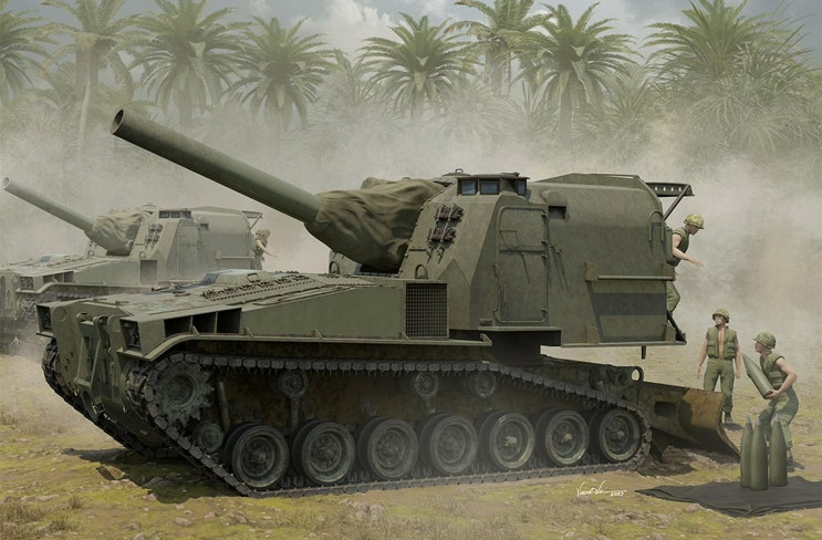 냉전을 맞은 미육군의 중자주포 M53 GMC : 네이버 블로그