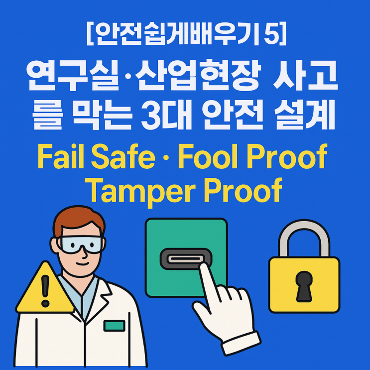 [안전쉽게배우기 5] 🔒 연구실·산업현장 사고를 막는 3대 안전 설계 — Fail Safe · Fool Proof ...