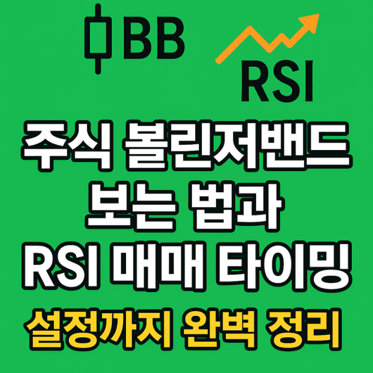 볼린저밴드 보는 법과 RSI 매매 타이밍, 설정까지 완벽 정리 : 네이버 블로그