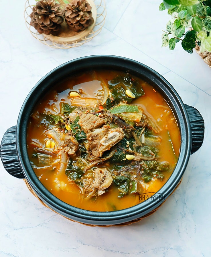 사골 배추 우거지국 갈비탕 장터국밥 우거지된장국 레시피 : 네이버 블로그