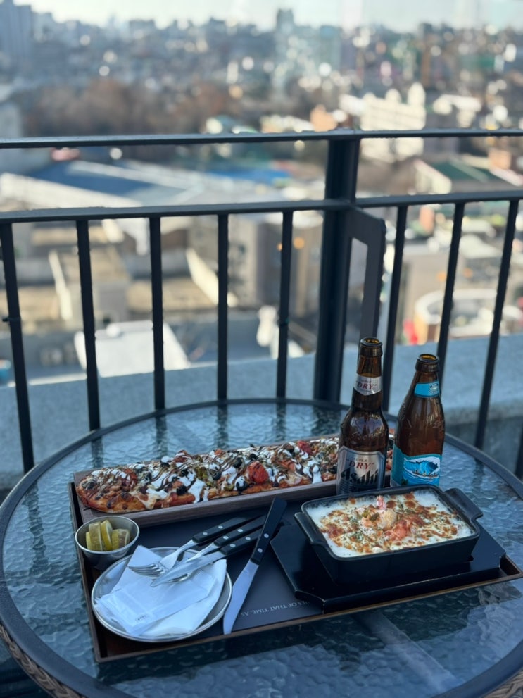 해방촌 루프탑 카페 노을맛집 남산타워뷰 이태원 카페 NOOP Cafe 재방문 : 네이버 블로그