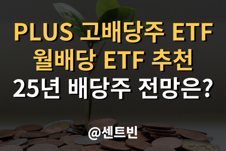 월배당 ETF PLUS 고배당주 주가 배당금은 얼마일까? 25년 월배당 ETF 추천 : 네이버 블로그