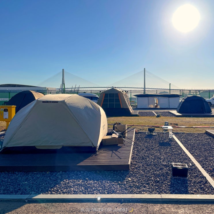 부산항 힐링야영장 데크 B37 캠핑 새해 일출 해맞이 (예약방법, 가격, 주차 등 후기) : 네이버 블로그