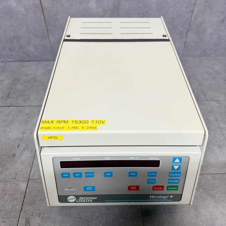 Beckman Coulter Microfuge R 원심분리기, 1.5ml X 24 (HP25) : 네이버 블로그