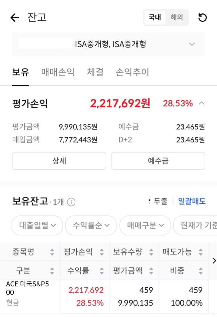 ISA 계좌에서는 SPY, QQQ, SPLG, VOO, IVV 같은 해외 상장 ETF는 못산다고? 실제 ISA계좌 ETF 수익률 : 네이버 블로그