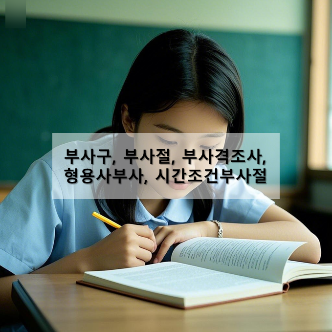 부사구 부사절 부사격조사 형용사부사 시간조건부사절 차이점 비교 및 총정리 네이버 블로그