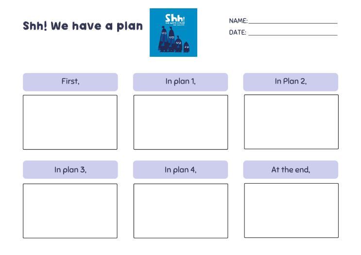 영어 동화책 Shh We Have A Plan 독후 활동 (동화책 속 주인공들이 문제를 해결해 가는 과정 Sequence 영어 ...
