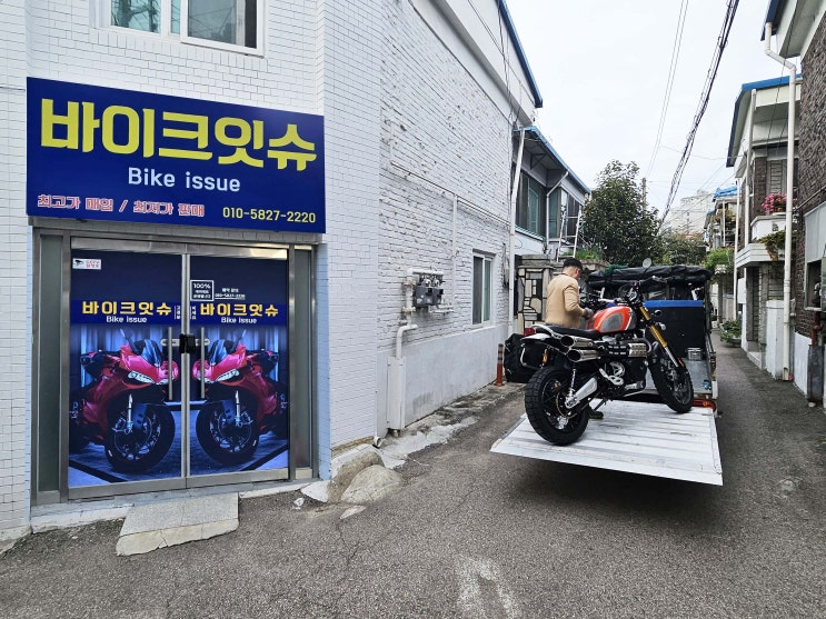 ★트라이엄프 스크램블러XE 골드라인 서울강북으로 안전배송 후기★ : 네이버 블로그