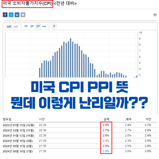 미국 CPI PPI 뜻 뭔데 이렇게 난리일까? : 네이버 블로그