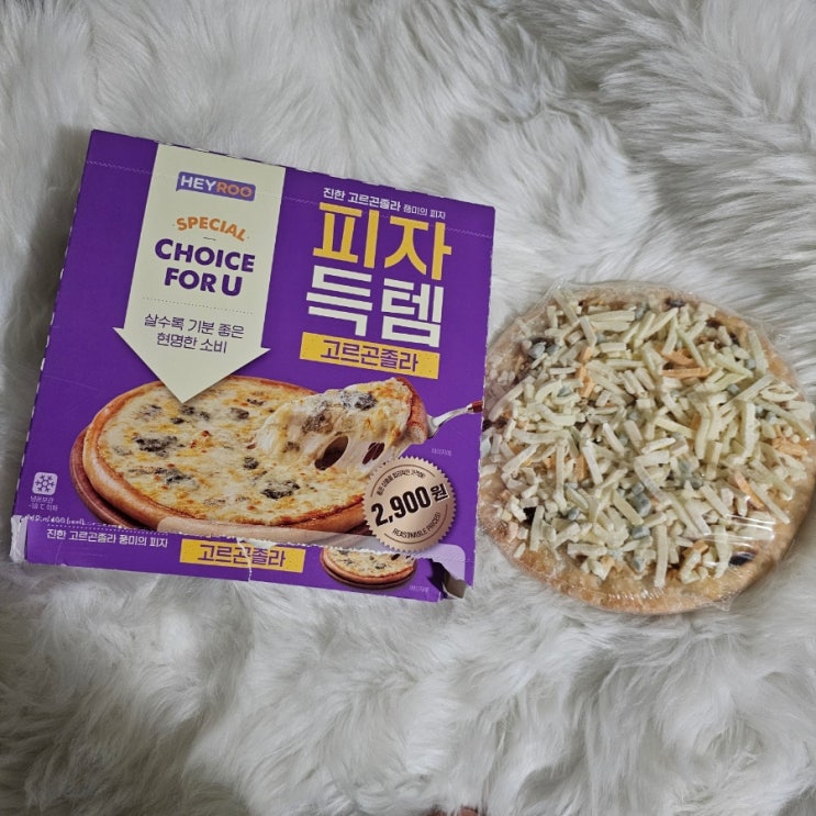 HEYROO 피자득템 헤이루 2900원 고르곤졸라피자는 Cu에서만 팔아요 : 네이버 블로그