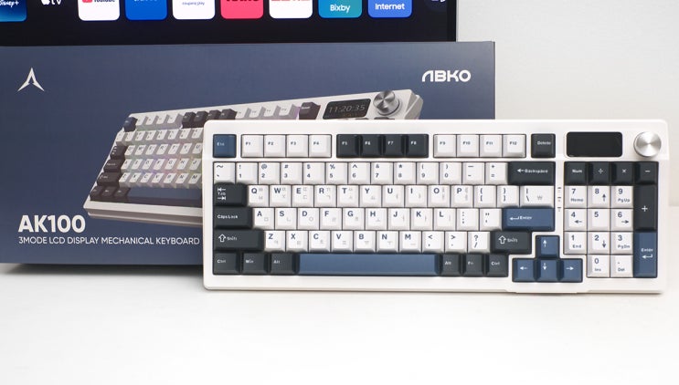 앱코 ABKO AK100 디스플레이 기계식 키보드 리뷰 : 네이버 블로그