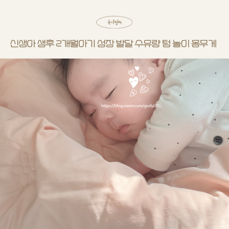 신생아 생후 2개월아기 성장 발달 수유량 텀 놀이 장난감 몸무게 네이버 블로그