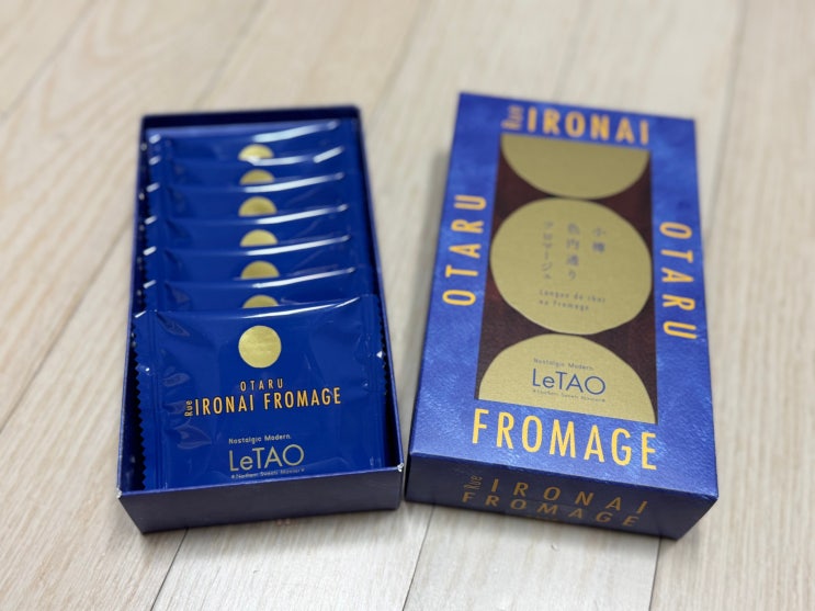 일본 기념품 추천 [LeTAO 르타오 이로나이 프로마쥬 치즈쿠키_오타루맛]_패키지, 맛 후기 : 네이버 블로그