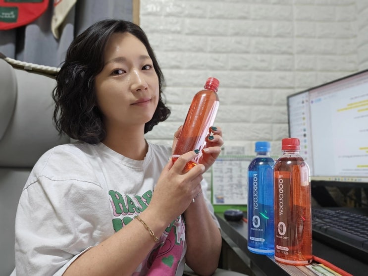 푸드올로지 빨간물 파란물 생수 대신 마셔요 ft GS25 : 네이버 블로그