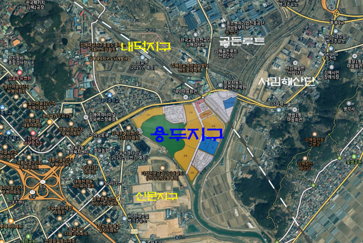 김해 장유 용두지구 도시개발사업 도시개발구역 지정 개발계획 수립 및 도시관리계획장유지구 지구단위계획 결정변경 지형도면 고시 네이버 블로그
