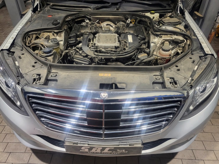[BENZ] 하남 벤츠 S 클래스 W222 S350 BLUETEC 4MATIC OM642 디젤, 냉각수 누수, 엔진 오일 누유, 라디에이터 히터 파이프 워터펌프 진공펌프 ...