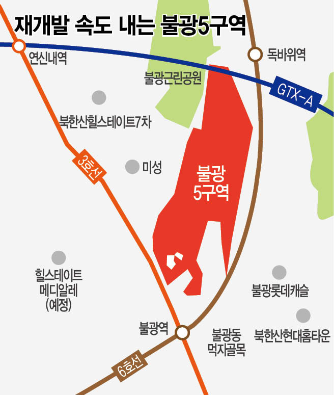 불광5구역, 마침내 앓던 이 빠졌네 - 은평구 재개발 3대장 이름값 하나(이코노미스트, 2025-01-10) : 네이버 블로그