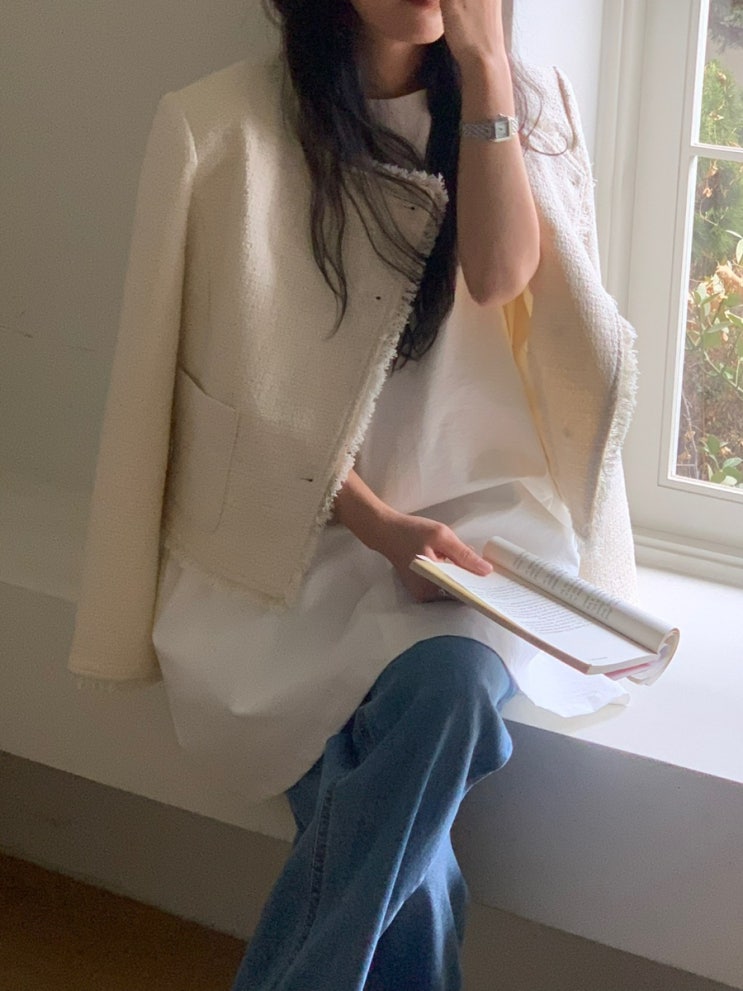 [ LELAPIN 적극 추천 ] 프린지 트위드 자켓 (2color) : 네이버 블로그