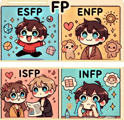 ESFP ENFP ISFP INFP FP 타입 특징/팩폭 MBTI 성격유형 : 네이버 블로그