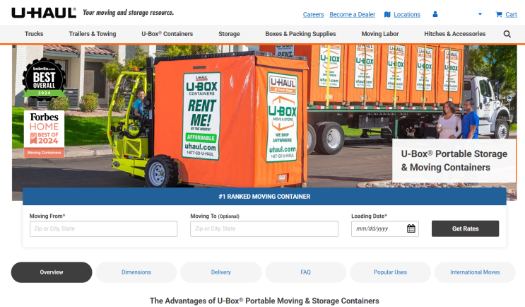 미국 타주 이사(1) - 미국 셀프이사, 이사업체 견적받기 및 비용비교 / Uhaul Ubox (유홀 유박스), PODS(팟즈 ...