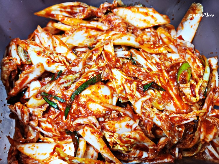 알배추겉절이 만드는법 겉절이 양념 레시피 너무 맛있어요 : 네이버 블로그