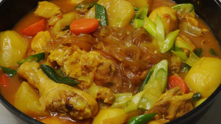 오뚜기 카레가루로 치킨 당면 카레 맛있게 만드는법 치킨카레 당면카레 네이버 블로그