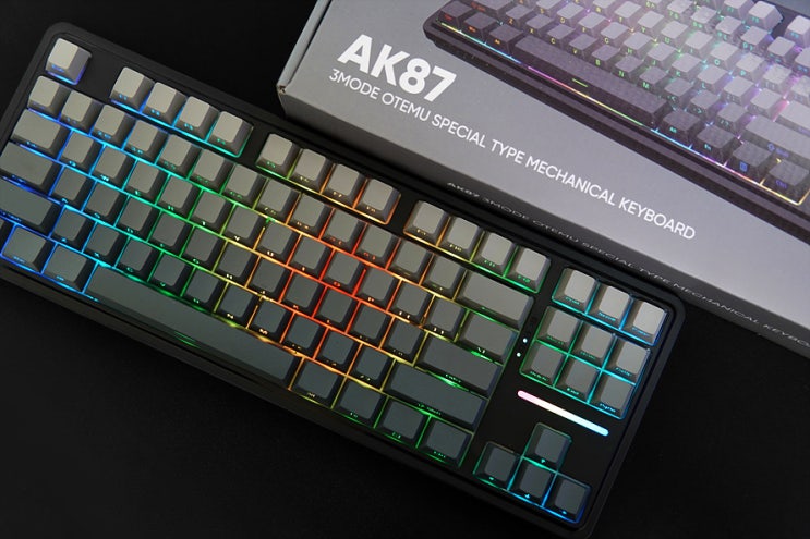 앱코 ABKO AK87 특주축 저소음 피치 V3 유무선 기계식 키보드 사용기 : 네이버 블로그