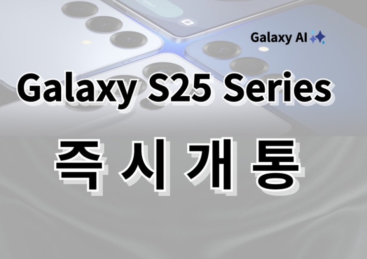 Galaxy S25 Series 즉시개통 : 네이버 블로그