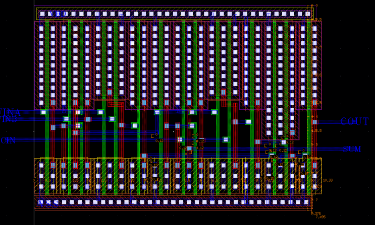 [IC design] XOR, HALF_ADDER, FULL_ADDER (layout) : 네이버 블로그