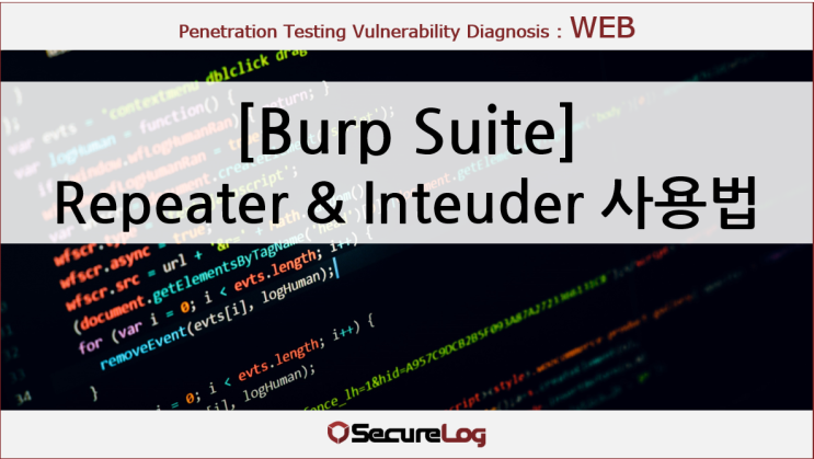[Burp Suite] Repeater & Inteuder 사용법 : 네이버 블로그