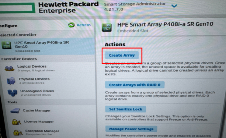 HPE DL360 Gen10 서버 SSA(Smart Storage Administrator)을 통한 레이드(RAID) 구성 방법 ...