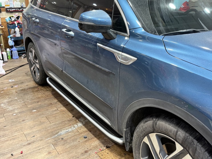 쏘렌토 MQ4 하이브리드 GSC 북미형 사이드스텝 설치 : 네이버 블로그