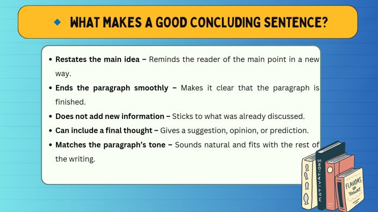 [온라인에세이수업.온라인라이팅수업] Essay writing.Concluding Sentence 효과적으로 쓰기 - Great ...