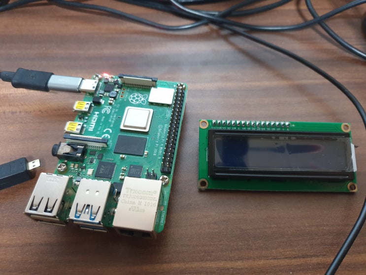 Raspberry Pi + Python + I2C LCD 제어 : 네이버 블로그