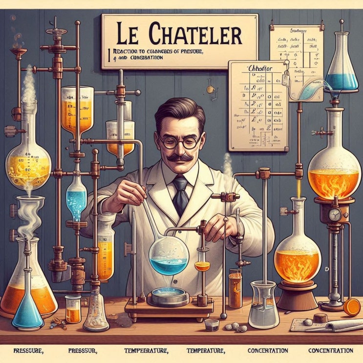 르샤틀리에 원리란? 압력, 온도, 농도 변화가 화학 반응의 평형 이동에 미치는 영향 : 네이버 블로그