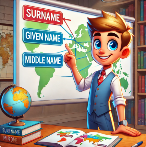 surname, given name, middle name 뜻 성인영어회화 헷갈리는 표현 공부 : 네이버 블로그