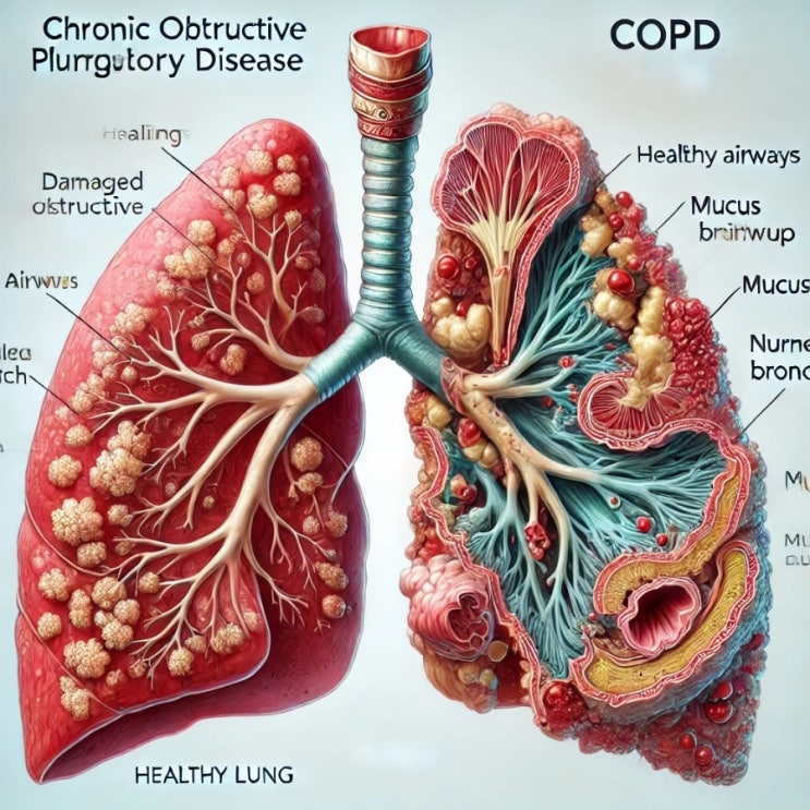 호흡 곤란이 심각해지는 만성폐쇄성폐질환(COPD): 원인, 증상, 진단 및 관리 : 네이버 블로그