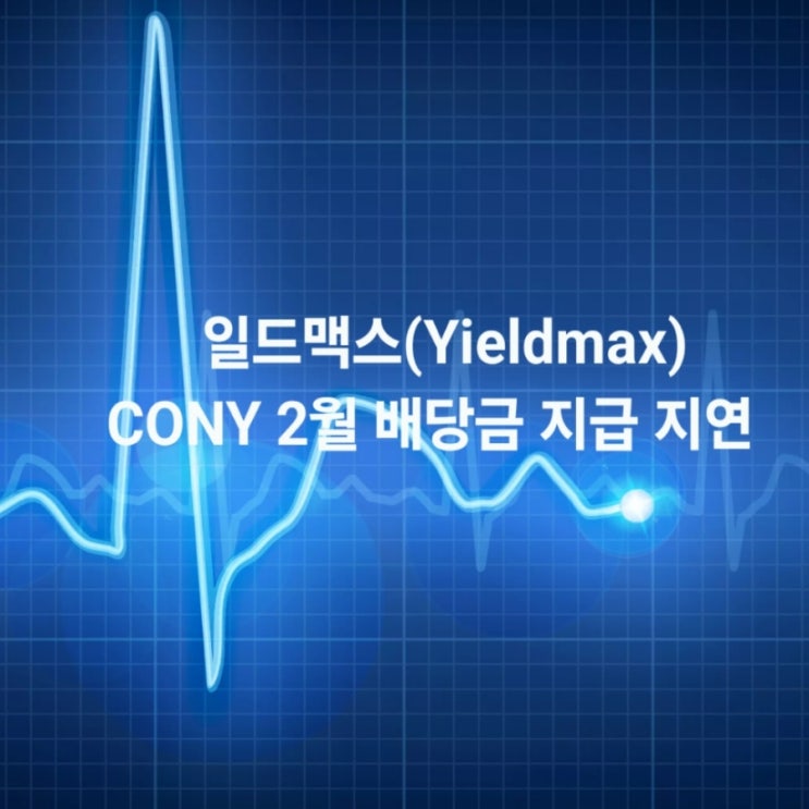 일드맥스(Yieldmax) CONY 2월 배당금 지급 지연 중 : 네이버 블로그