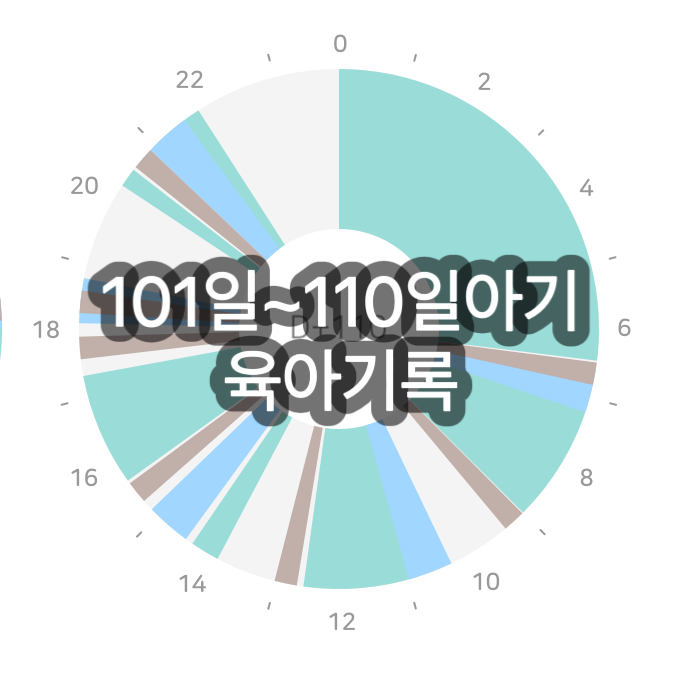 육아101일부터 110일까지 육아기록 100일아기발달 사회적미소손마주잡기 수면 뒤집기 수유량횟수 터미타임
