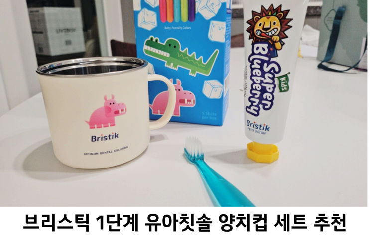 어린이집 입소 준비물 브리스틱 에르고 1단계 유아칫솔 양치컵 6개월 8개월 10개월 돌아기 칫솔 추천 네이버 블로그