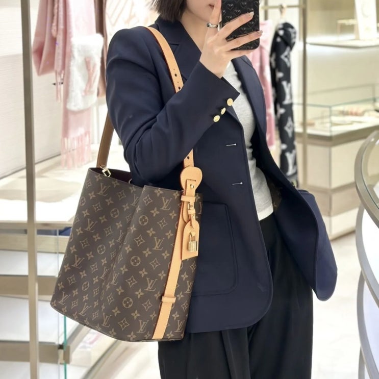 신상 가방, 루이비통 올인 리뷰 - BB, GM 사이즈, 모노그램, 앙프렝뜨│버킷백 : 네이버 블로그