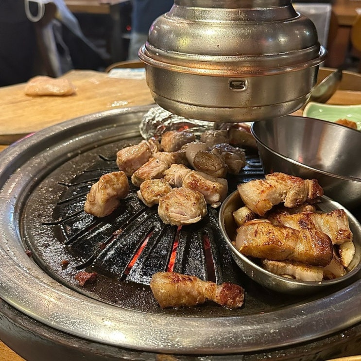 잠실 방이동 고기집 삽겹살 목살 홈메이드 반찬 육화식당 네이버 블로그