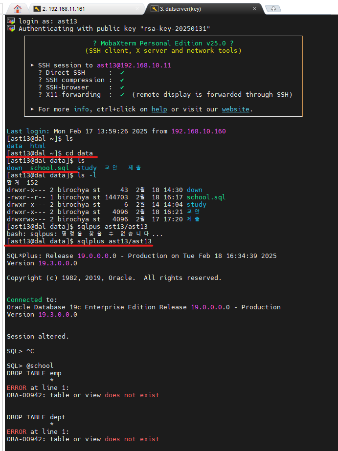 [SQL실습] Oracle 다운 및 설치, 로그인(sqlplus ast*/ast*@dal ) : 네이버 블로그