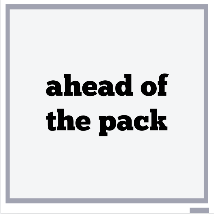 영어 이디엄 ahead of the pack, hold the fort 둘을 공부해 볼까요? : 네이버 블로그