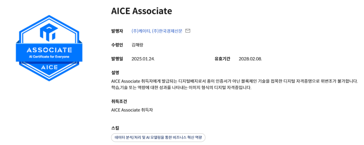 AICE Associate 합격 후기 공부방법 : 네이버 블로그