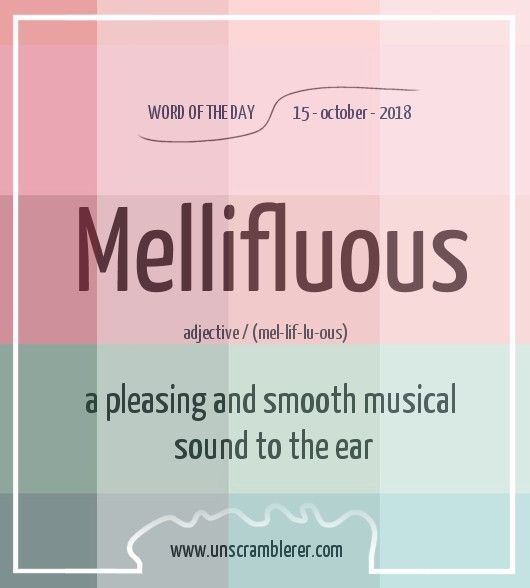 [100 More Words] 46. mellifluous : 네이버 블로그