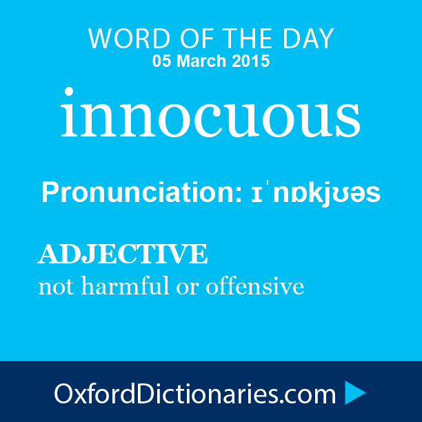 [101 words] 42. innocuous : 네이버 블로그