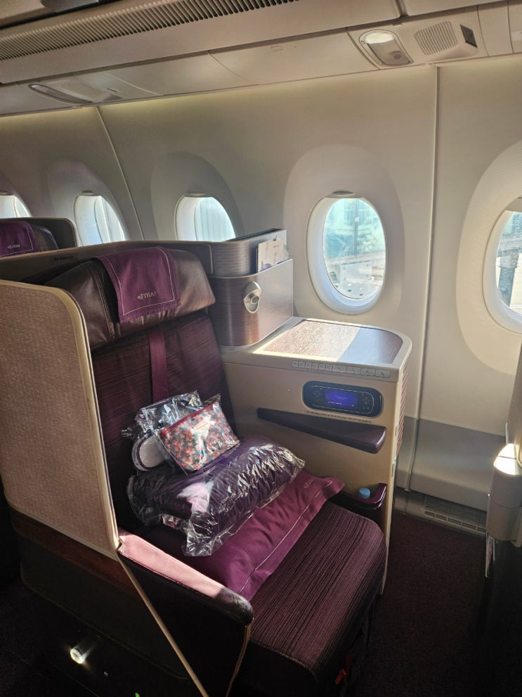 타이항공 비즈니스 로알실크 (인천->방콕) TG659편 : 네이버 블로그