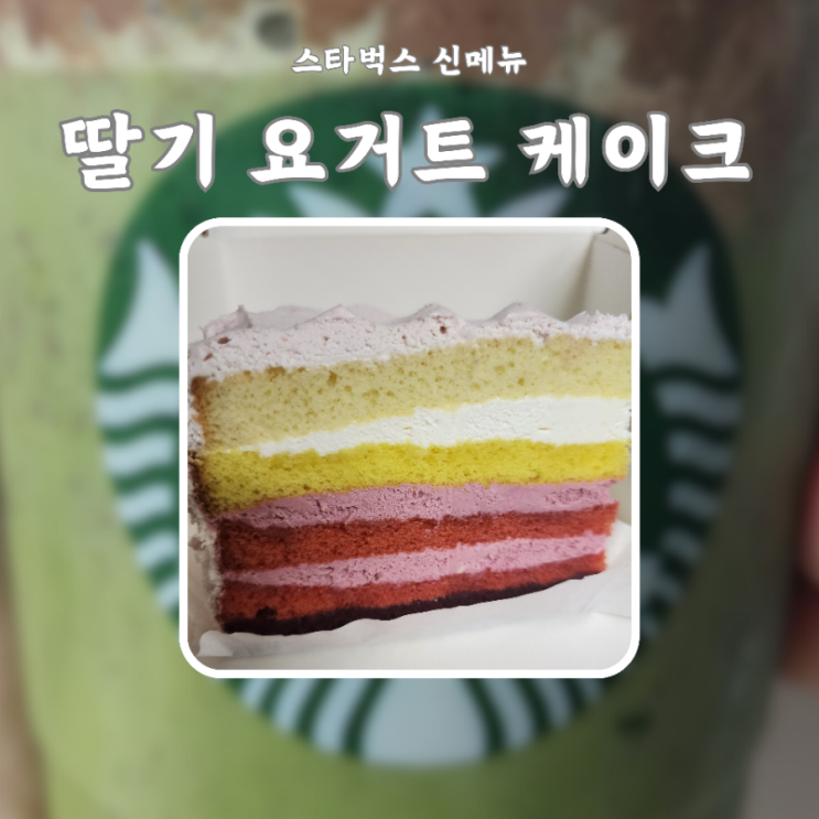 스타벅스 신메뉴 딸기 요거트 케이크 Feat 제주 말차 크림 프라푸치노 초코나무숲 프라푸치노 커스텀 후기 칼로리 가격 이벤트
